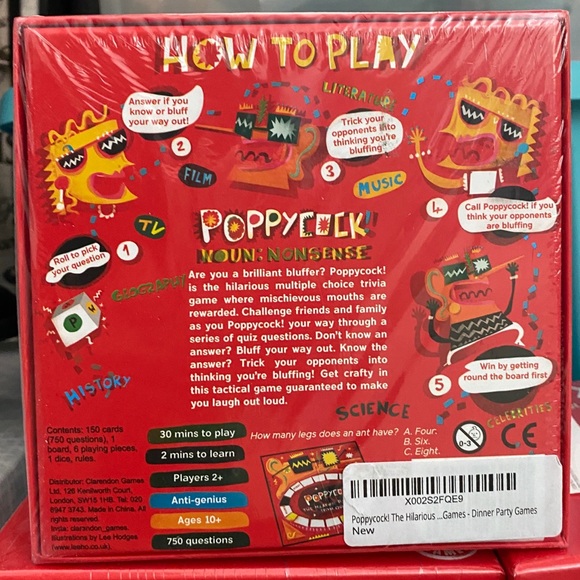 Poppycock! | Games | Poppycock Hilarious Trivia Quiz Game Nwt | Poshmark